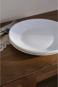 Bílé skleněné talíře v sadě 4 ks ø 25 cm Alessia – Jotex