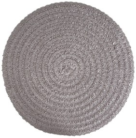 SADA 6KS PROSTÍRÁNÍ NA STŮL BOHO 9 (FI) 38 CM TMAVĚŠEDÁ