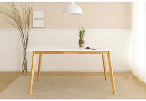 Noela Jídelní set SCANDINAVIA 150 bílý + 4x židle SCANDINO bílá