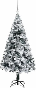 Umělý vánoční stromeček Bílá 150 cm PVC, ocel a plast 3396954