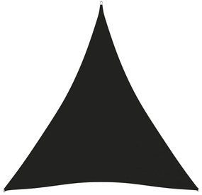 135786 vidaXL Stínící plachta oxfordská látka trojúhelníková 5x6x6 m černá