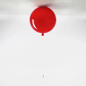 Skleněná svítidla Memory připomínající nafukovací balónky Barva: Červená, Průměr: 250 mm, Sklo: Lesklé