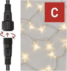 Propojovací vánoční řetěz bez zdroje EMOS Connecting D2AW02 ZY2155 5m teplá bílá