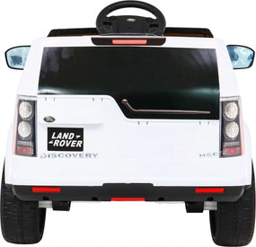 Ramiz Land Rover Discovery elektrické auto pro děti bílé SUV + dálkové ovládání