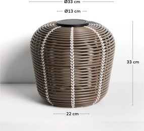 LED stolní /přenosné solární/na USB venkovní svítidlo ø 35 cm Garoina – Kave Home