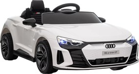 HOMCOM Dětské elektrické auto 12V s dálkovým ovládáním 2,4 GHz, 2 motory, vůz pro děti s 4 odpruženými koly, klaksonem, světlomety, hudbou, měkkým zač