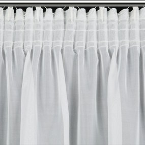 ZÁCLONA NA PÁSCE LUCY 350X150 CM BÍLÁ