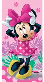 Jerry Fabrics Dětská osuška MINNIE - růžová 2 70x140 cm