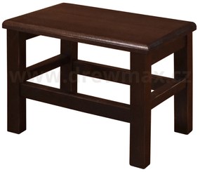 Drewmax KT254 - Dřevěná stolička v.26cm - Ořech