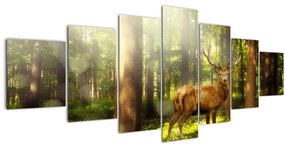 Obraz jelena v lese (210x100 cm)