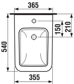 Jika Cubito Pure Závěsný bidet, bílá H8304210003041