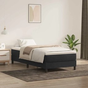 Postel Box Spring bez matrace černá 80x210 cm samet 3315803