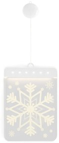 Vánoční dekorace do oken LED vitráže na baterie GOLDEN FLAKES