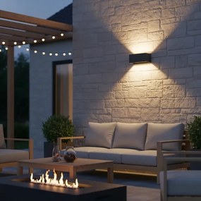 Ideal Lux - LED Venkovní nástěnné svítidlo ATOM LED/25W/230V IP54 antracit