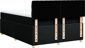 Box spring postel s matrací černá 140 x 190 cm textil 3286684