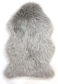 Flair Rugs koberce AKCE: 60x90 tvar kožešiny cm Kusový koberec Faux Fur Sheepskin Grey - 60x90 tvar kožešiny cm