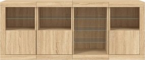Příborník s LED osvětlením dub sonoma 164 x 37 x 67 cm 3209053