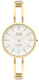 Zlacené dámské elegantní šperkové náramkové hodinky JVD J4188.2