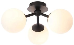 Endon 93489 - Koupelnový přisazený lustr FRIO 3xG9/3W/230V IP44 černá 93489
