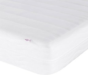 Postel s matrací Dover tmavě hnědá 80 x 200 cm textil 3208287