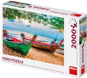 DINO Puzzle Rybářské loďky 97x69cm foto skládačka 2000 dílků dn561311
