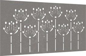 vidaXL Zahradní nástěnná dekorace 105 x 55 cm cortenová ocel Květina [824499]