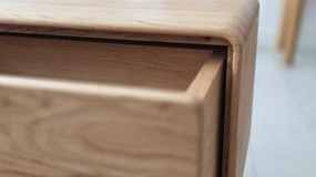 Designový noční stolek Postelia GRADO, 50x35x45 cm z masivu