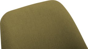 Konferenční židle Borneo V2 bílá konstrukce látka – zelená
