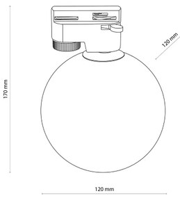 Stropní svítidlo do lištového systému TRACER 1xG9/8W/230V bílá
