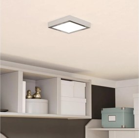 Eglo 901765 - LED Koup. strop. svítidlo FUEVA LED/7W/230V 15x15 cm IP44 chrom