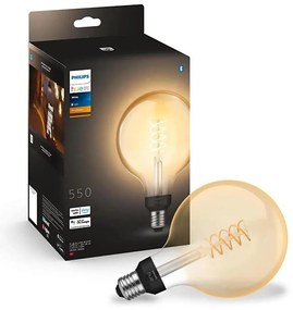 LED Stmívatelná žárovka Philips Hue WHITE FILAMENT G125 E27/7W/230V 2100K