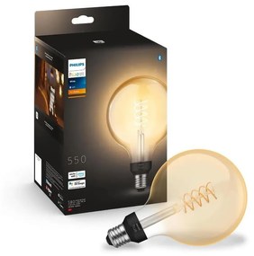 LED Stmívatelná žárovka Philips Hue WHITE FILAMENT G125 E27/7W/230V 2100K