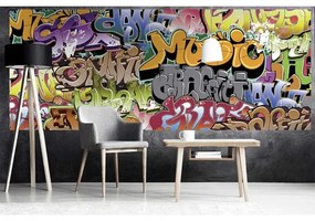 DIMEX | Panoramatická vliesová fototapeta na zeď Graffiti MP-2-0322  | 375 x 150 cm | vícebarevná