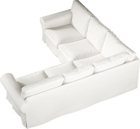 Potah na pohovku IKEA  Ektorp rohová barva bílá