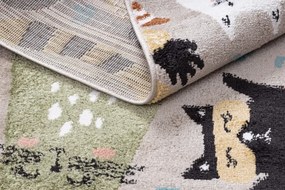 Dywany Łuszczów Dětský kusový koberec Fun Kittens Cats beige Rozměry koberců: 120x170