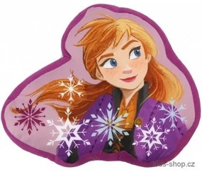 Setino - Tvarovaný 3D polštář / polštářek Ledové království - FROZEN - Anna / 36 x 32 cm