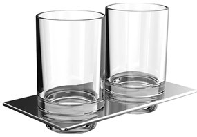 Emco Art - Dvě sklenice s držákem, chrom 162500100
