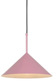 Designová závěsná lampa růžová - Triangolo