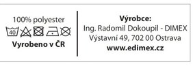 DIMEX | Hotové záclony - kusová fotozáclona Chmýří pampelišek VO-140-019 | hnědá, bílá | 140 x 120 cm