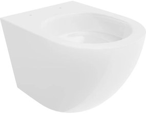 Mexen Lena, závěsná WC mísa 490x360x340 mm, Rimless Tornádo, bílá lesklá, 3322XX00T