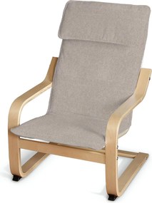 Sedák na dětské křeslo IKEA Poäng barva béžová látka pletený vzor