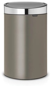 Brabantia Odpadkový koš Touch Bin - 40 L, platinová