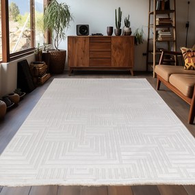 Ayyildiz, AKCE: 120x170 cm Kusový koberec Sahara 1114 Cream, béžová, obývací pokoj