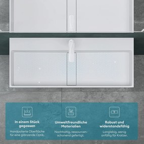 design umyvadlo COLOSUM G6028 100cm černé z litého mramoru