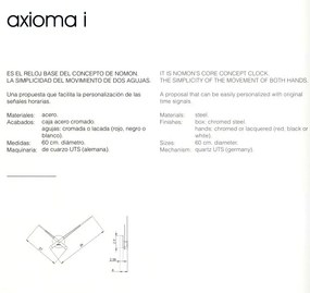 Designové nástěnné hodiny Nomon Axioma IN 60cm