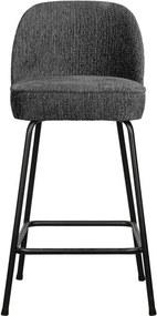 Světle modrá sametová barová židle (výška sedáku 64 cm) Vogue – WOOOD