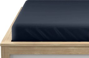 Jersey prostěradlo HIGHFIT námořnicky modré 90 x 200 cm