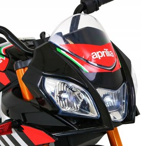 Dětská elektrická motorka Aprilia Tuono V4 Černá