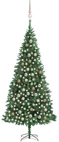 Umělý vánoční stromek s LED a sadou koulí 300 cm zelený,  3077836 HangarStore.cz