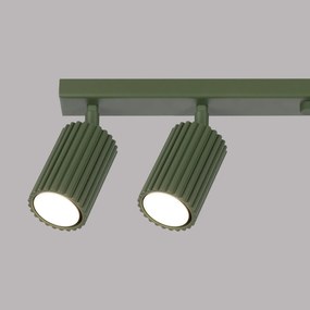 Sollux Lighting Stropní svítidlo KARBON 6L olivově zelené